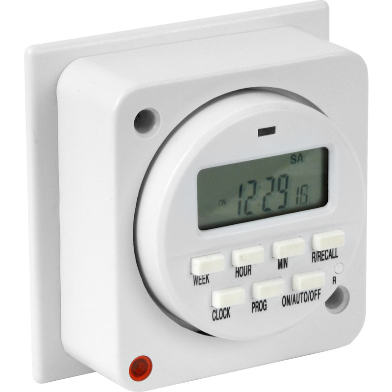 7 Day Electronic Lighting Timer 16A 8A 