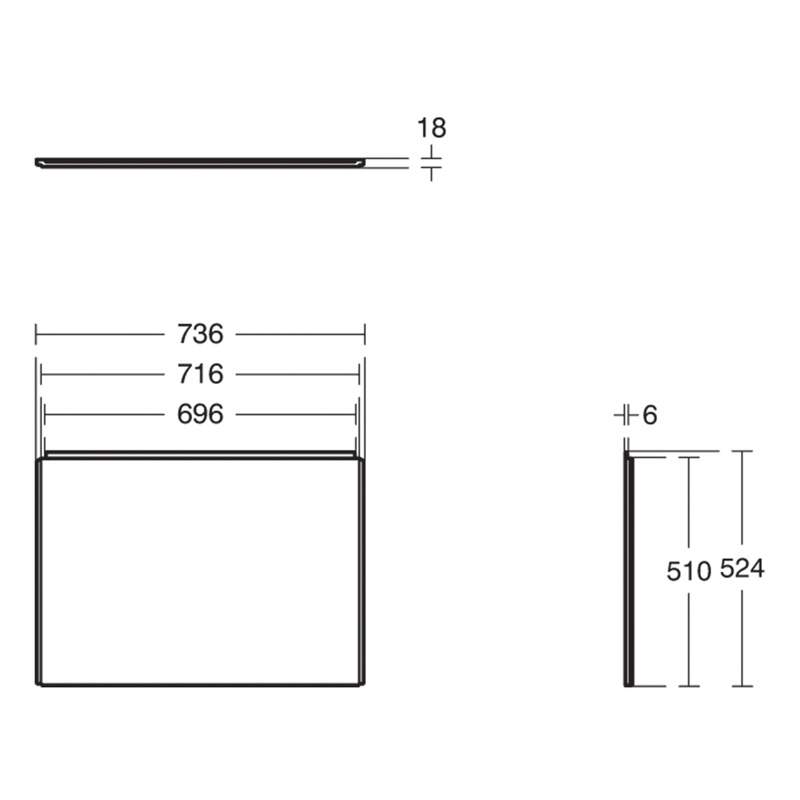 Ideal Standard Unilux Bath End Panel 750mm | Toolstation