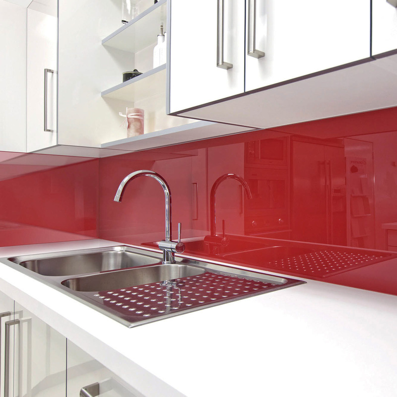 AluSplash Double Sided Splashback 800 X 600mm Red Teal Toolstation AluSplash Double Sided Splashback 800 X 600mm Red Teal Toolstation