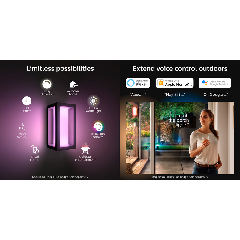 Philips Hue Impress EU Wall Lantern | Toolstation