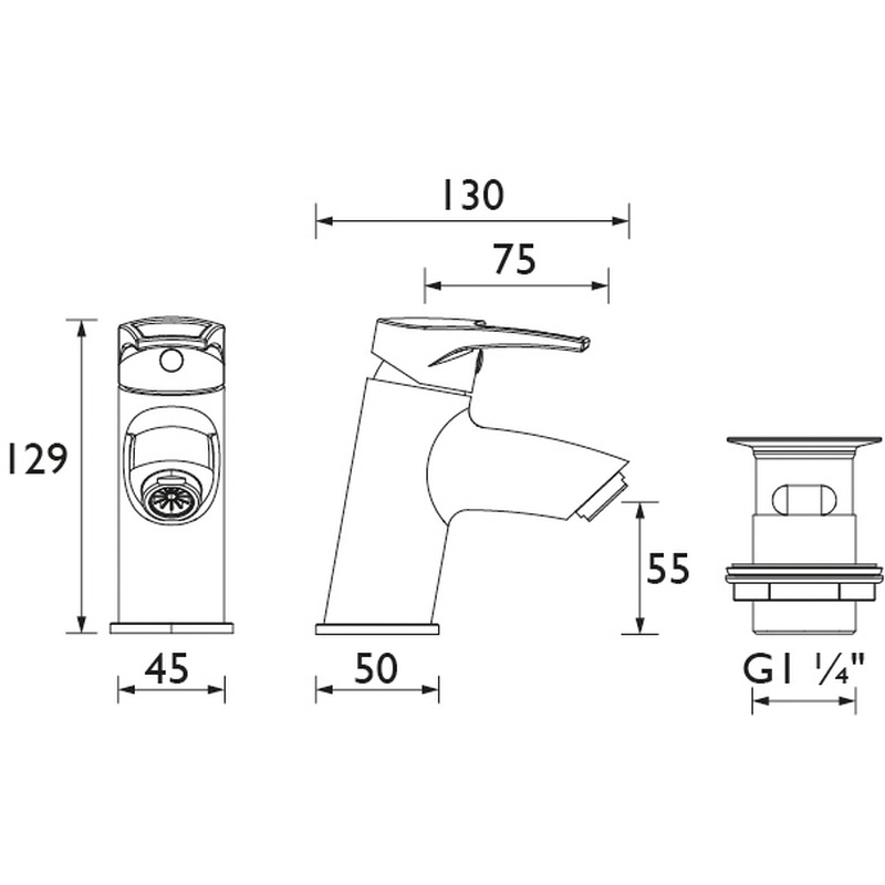 Bristan Smile Taps Basin Mixer | Toolstation