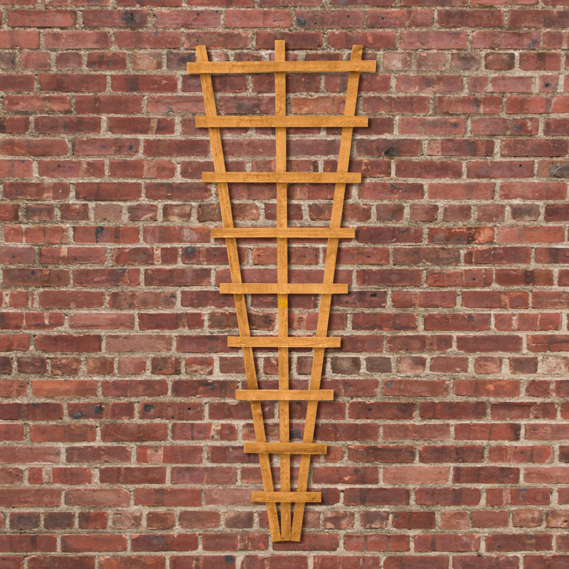 Forest Garden Heavy Duty Fan Trellis 183 x 66cm | Toolstation