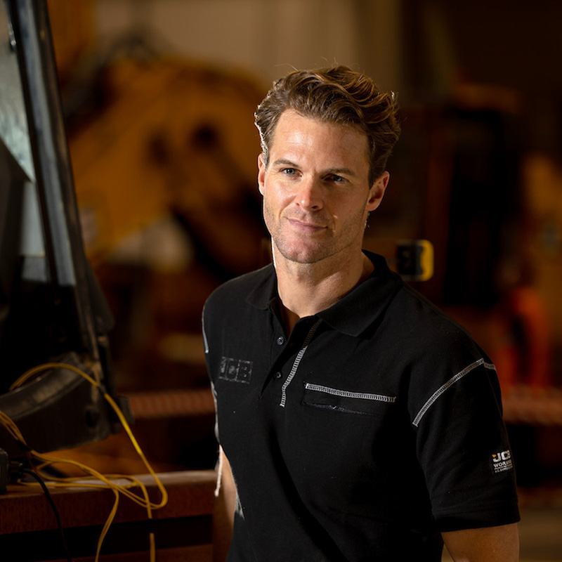 JCB Trade Work Polo Shirt Black X Large | Toolstation