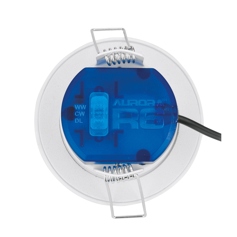 Aurora R6 4W-8W Wattage and CCT Switchable Fire Rated IP65 Downlight ...