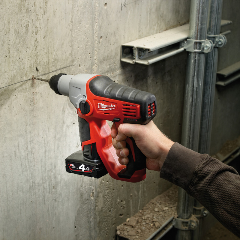 Milwaukee M12 Compact SDS 2 Mode Hammer 2 x 4.0Ah | Toolstation