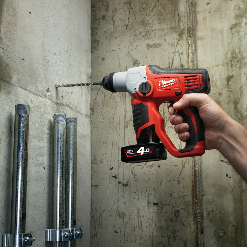 Milwaukee M12 Compact SDS 2 Mode Hammer 2 x 4.0Ah | Toolstation