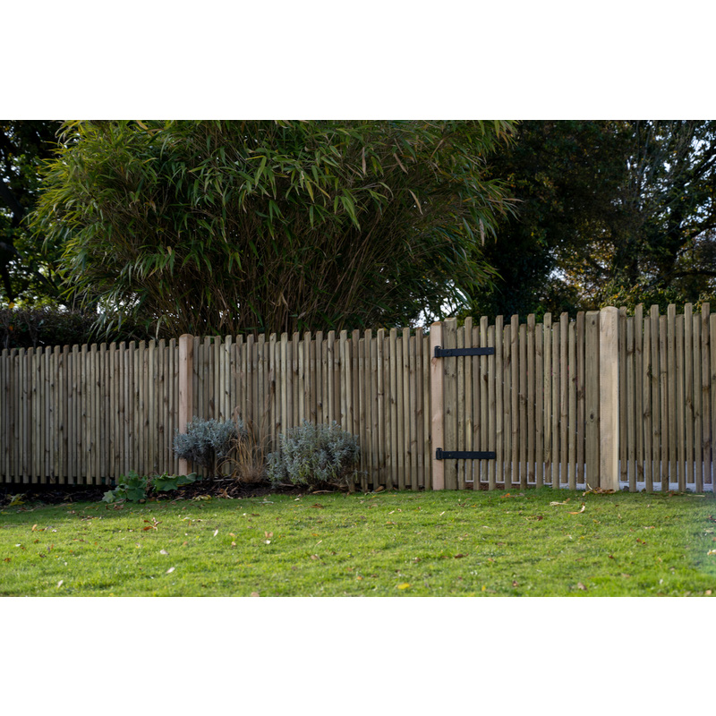 Forest Garden Contemporary Picket Gate 3ft 3' x 3' | Toolstation