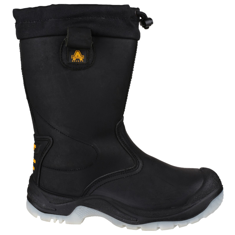 Amblers Safety FS209 Water Resistant Pull On Safety Rigger Boots Black ...