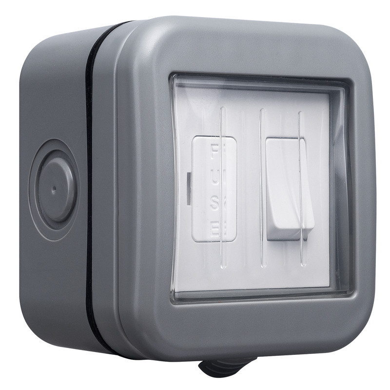 BG IP55 Switched Connection Unit 1 Gang Switched FCU | Toolstation