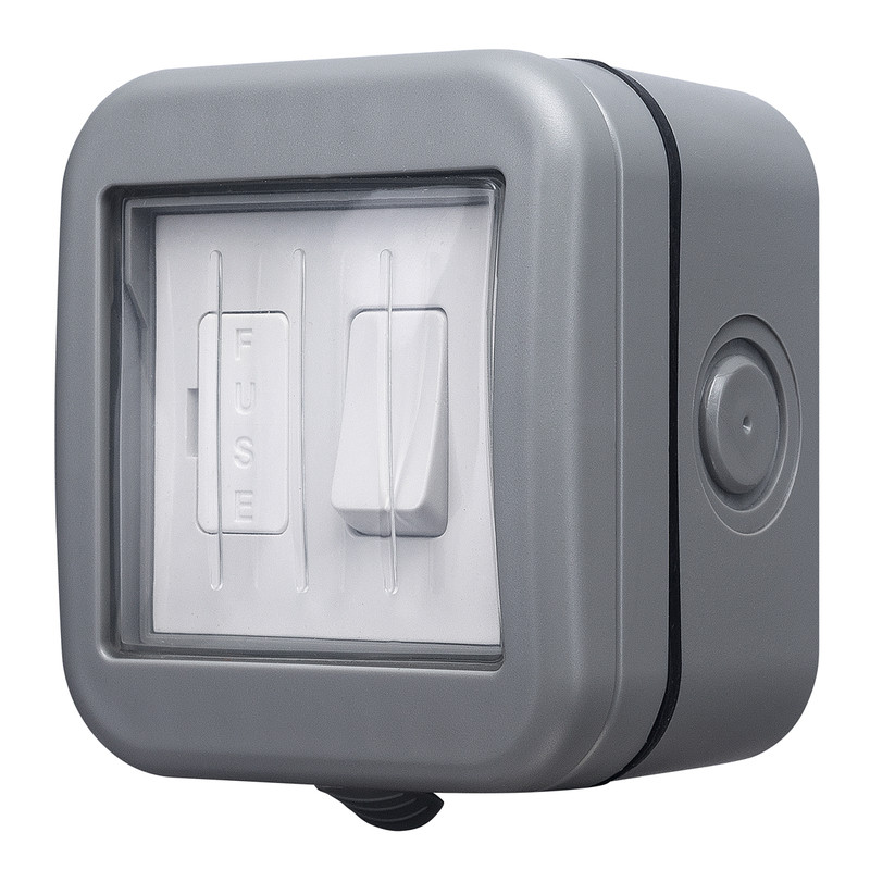 BG IP55 Switched Connection Unit 1 Gang Switched FCU | Toolstation