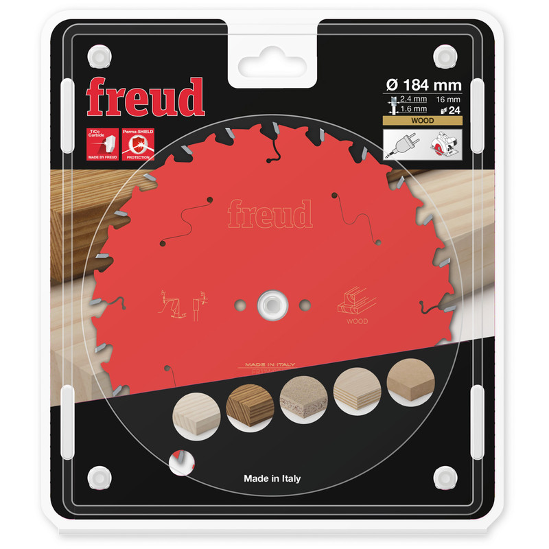 Freud Circular Saw Blade 184 x 16 x T24 | Toolstation