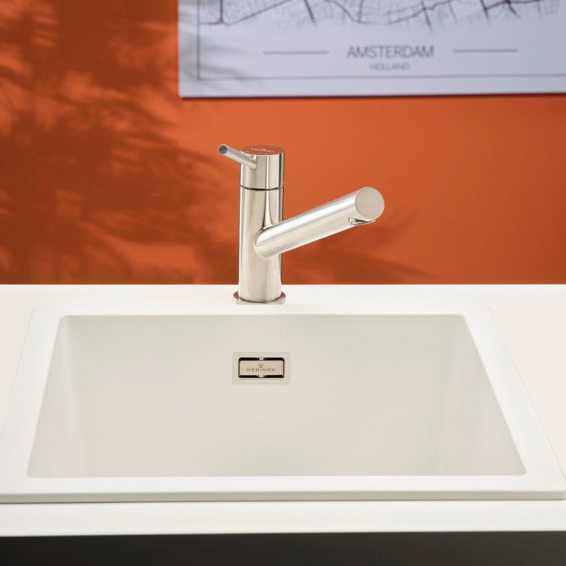 Reginox Amsterdam Composite Kitchen Sink Single Bowl White | Toolstation