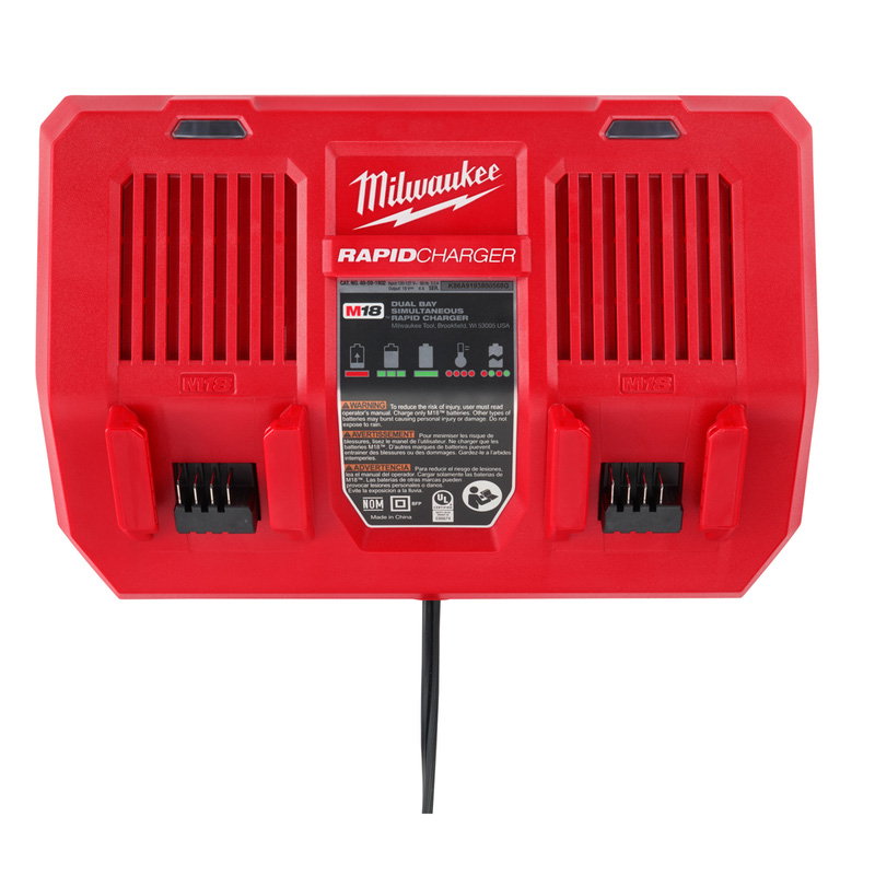 Milwaukee M18DFC Dual Bay Rapid Charger Body Only | Toolstation