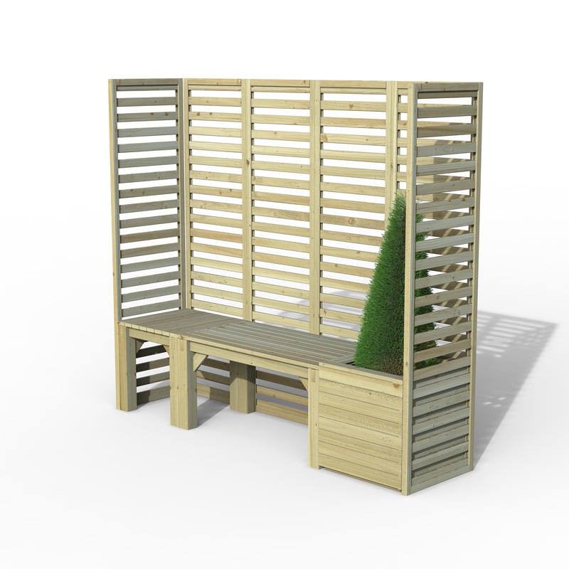 Forest Garden Modular Seating 206cm (w) x 53cm(d) x 180cm (h) approx ...