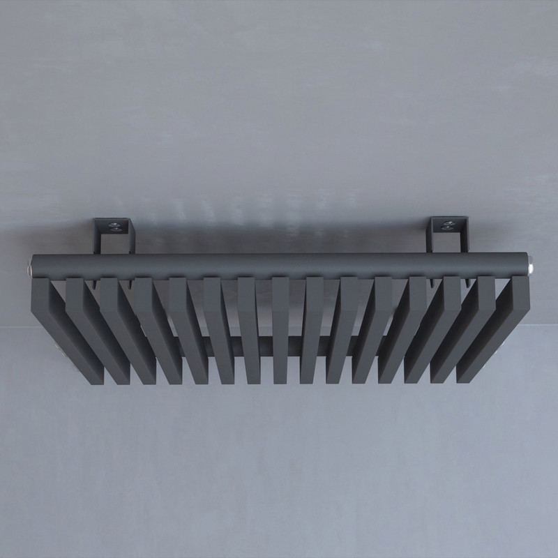Kudox Xylo Anthracite Designer Radiator 600 x 580mm 1901Btu | Toolstation