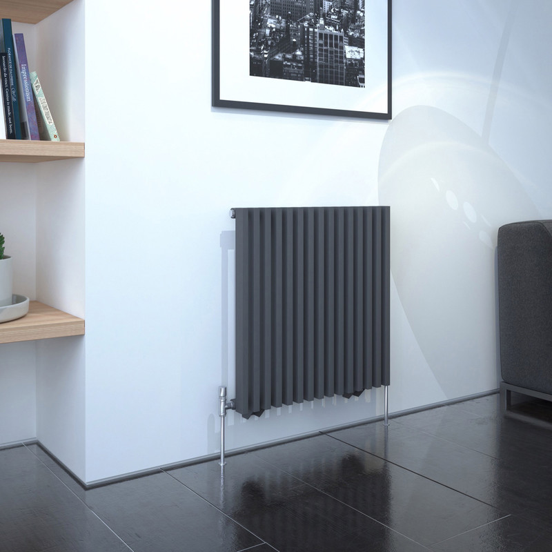 Kudox Xylo Anthracite Designer Radiator 600 x 580mm 1901Btu | Toolstation Kudox Xylo Anthracite Designer Radiator 600 x 580mm 1901Btu | Toolstation