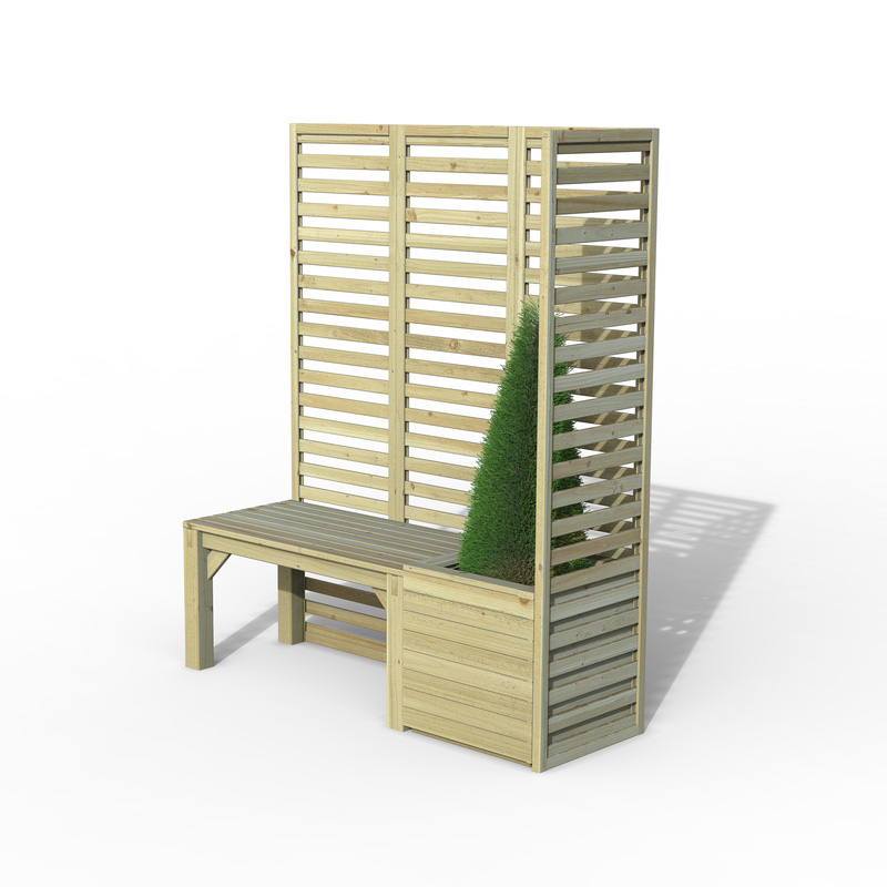 Forest Garden Modular Seating 153cm (w) x 53(d) x 180cm (h) approx ...