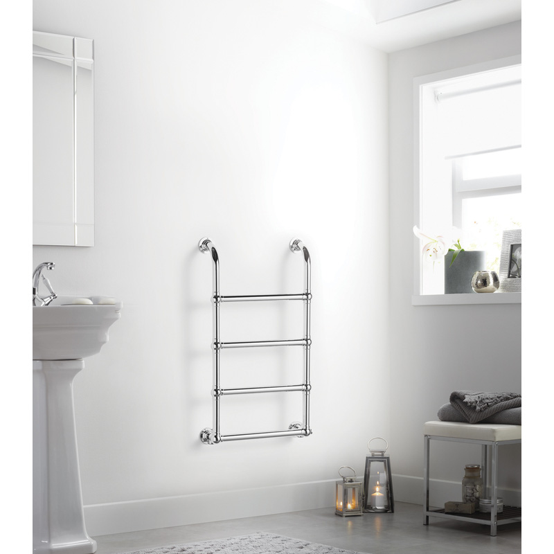 Towelrads Upton Towel Radiator Victorian Chrome 900 x 500mm | Toolstation
