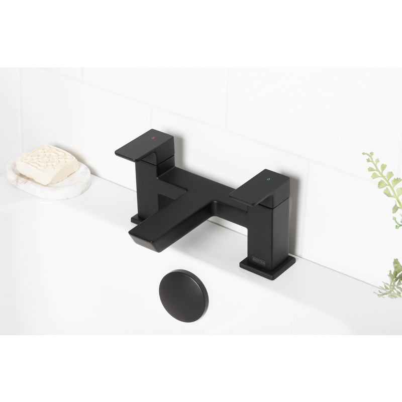 Bristan Cobalt Taps Black Bath Filler | Toolstation