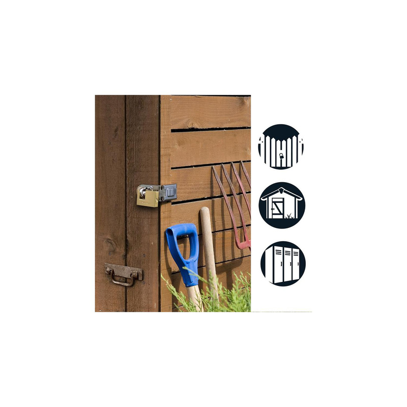 Master Lock Brass Rectangular Horizontal Padlock 63 x 10 x 13mm ...