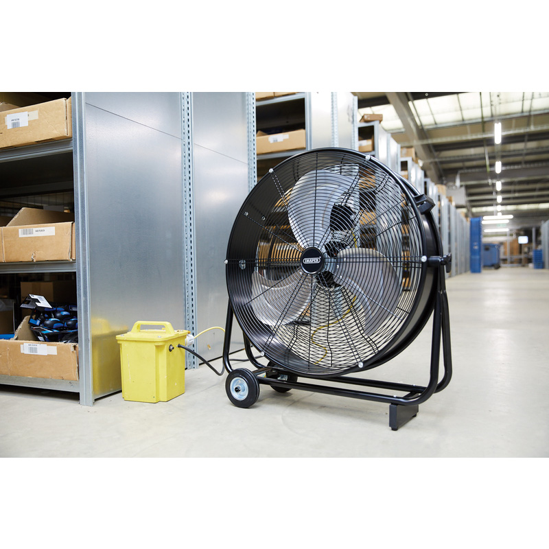 Draper Drum Fan 30"/760mm 125W 110V | Toolstation