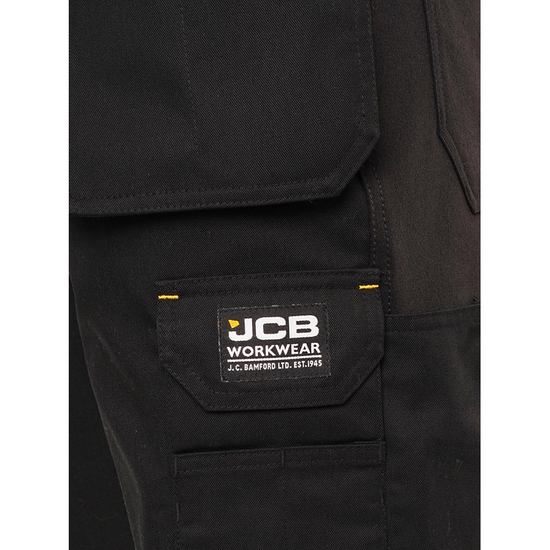 JCB Trade Hybrid Stretch Shorts Black 34" | Toolstation
