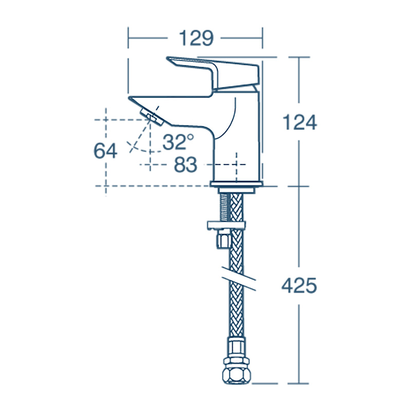 Ideal Standard Tesi Taps Cloakroom Basin Mixer | Toolstation