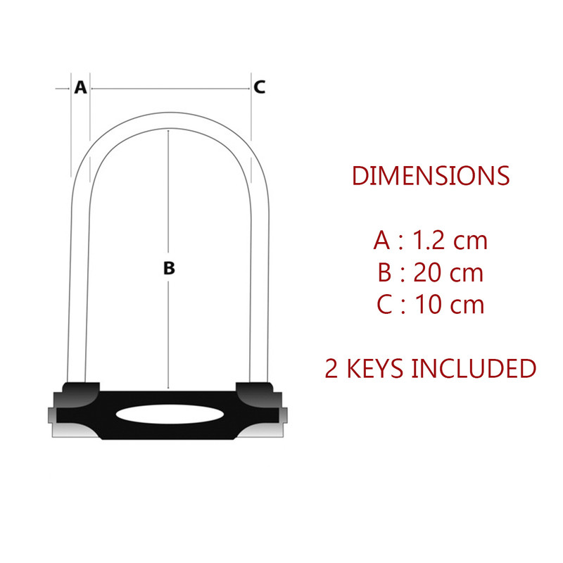 Master Lock D Lock Keyed 160 x 240 x 30mm | Toolstation