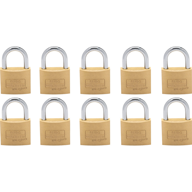Burg-Wachter MAGNO Brass Keyed Alike Padlock Set 40mm | Toolstation Burg-Wachter MAGNO Brass Keyed Alike Padlock Set 40mm | Toolstation