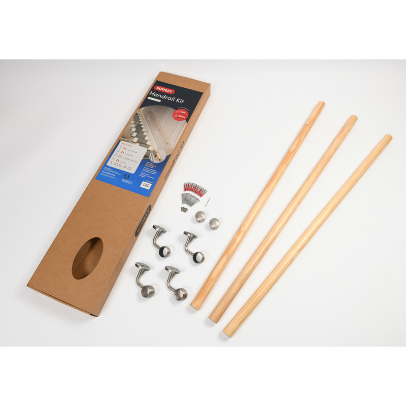 Rothley Wooden Handrail Kit 3.6m Pine | Toolstation