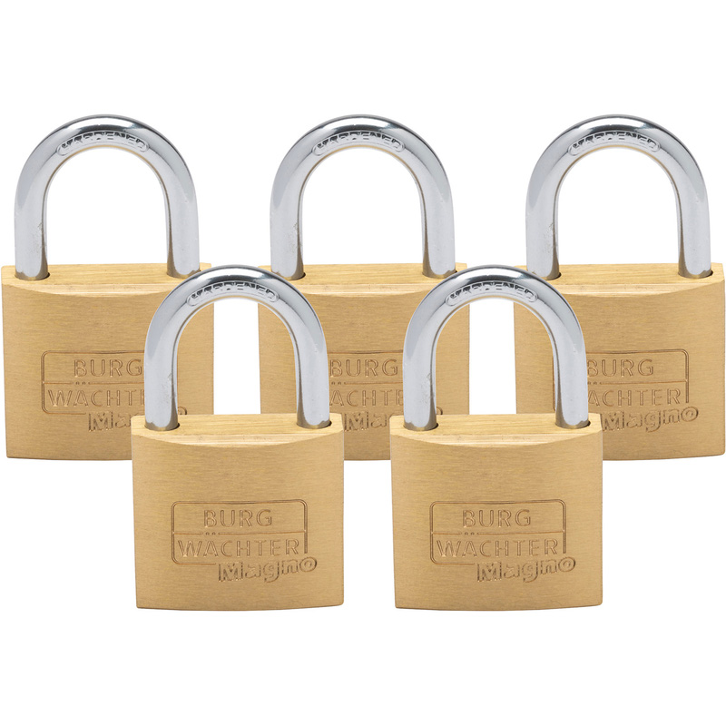Burg-Wachter MAGNO Brass Keyed Alike Padlock Set 50mm | Toolstation Burg-Wachter MAGNO Brass Keyed Alike Padlock Set 50mm | Toolstation