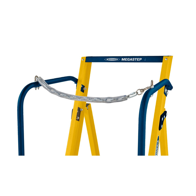 Werner Fibreglass Megastep With Handrail 2 Tread SWH 2.17m | Toolstation