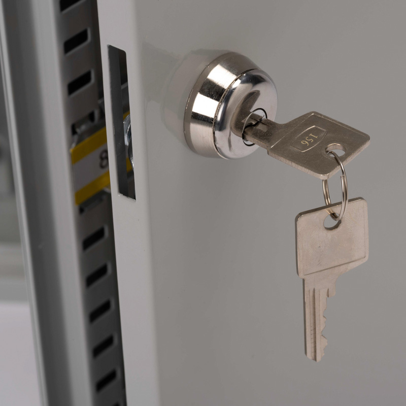 Burg-Wachter Heavy Duty Double Door Key Cabinet Grey 200 Hooks ...