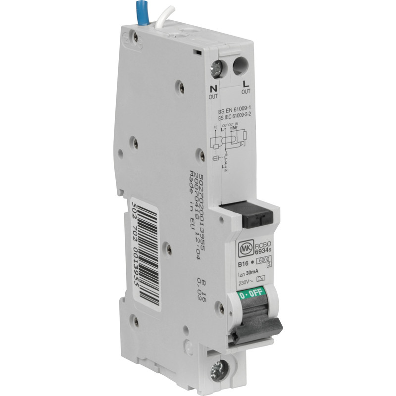 MK RCBO 16A 30mA Type B MK RCBO 16A 30mA Type B