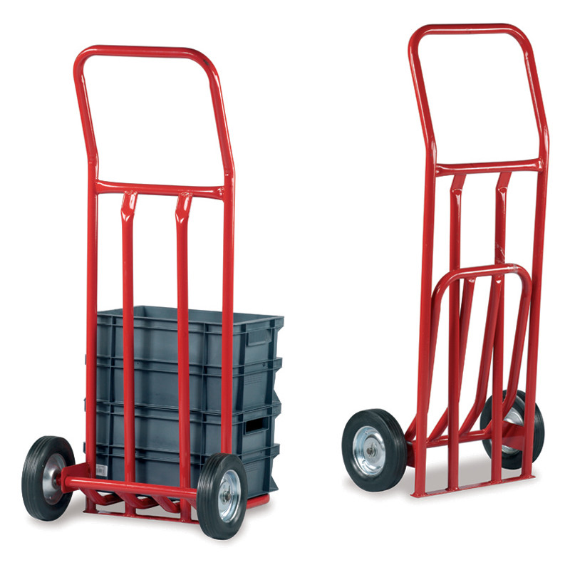 Folding Hand Truck TOOLIOM With 7 Tank Wheels & Brake - 330 Lb Capacity ...
