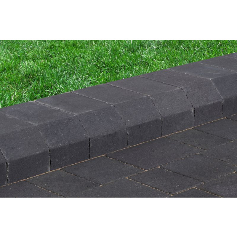 Marshalls Savanna Kerb Edging Charcoal 130 x 160 x 250mm | Toolstation