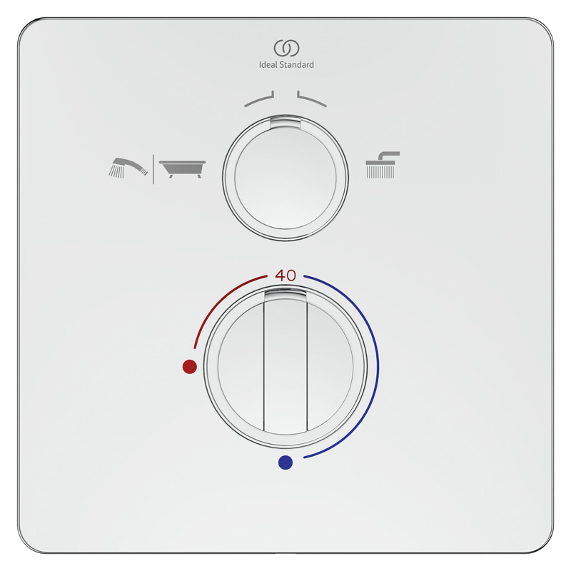 Ideal Standard Easybox Thermostatic Concealed Dual Outlet Shower Valve ...