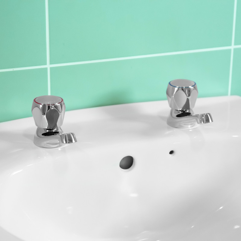 Ebb + Flo Contract Taps Basin Pillar | Toolstation