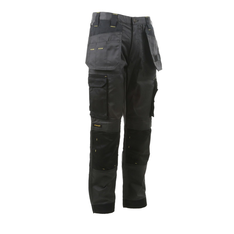 Stanley Austin Stretch Holster Pocket Trousers 32" R Grey/Black ...