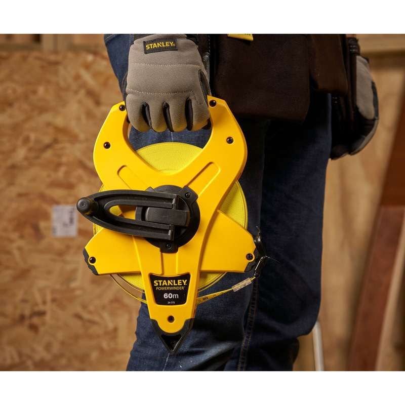 Stanley Powerwinder Fibreglass Tape 60m | Toolstation