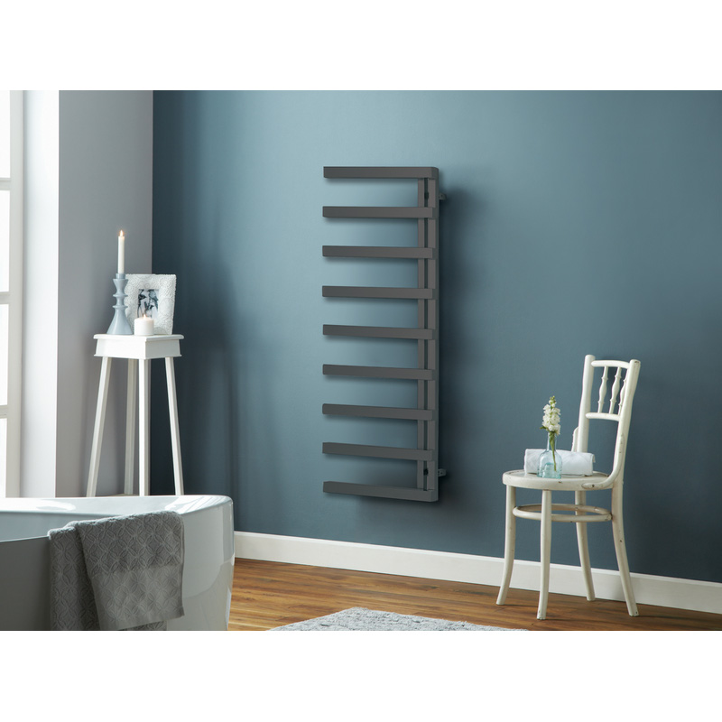 Towelrads Soho Designer Radiator Anthracite 1245 x 500mm | Toolstation