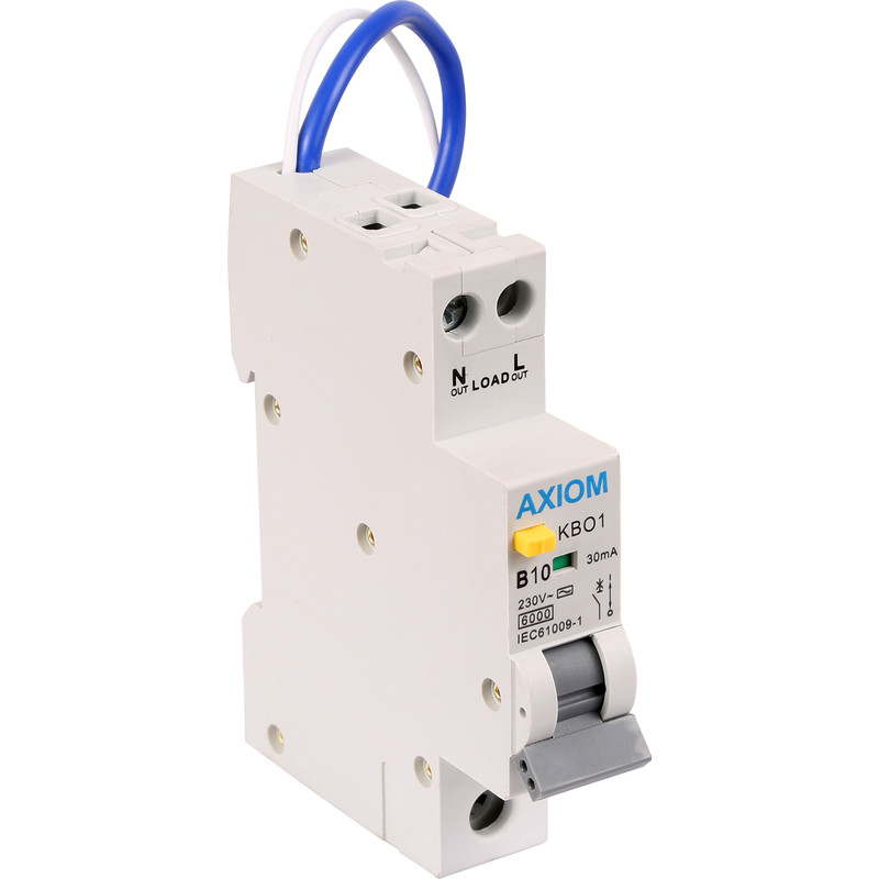 Axiom Mini RCBO 10A 30mA Type B Axiom Mini RCBO 10A 30mA Type B