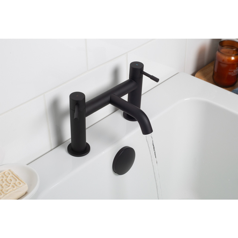 Bristan Mila Taps Black Bath Filler | Toolstation