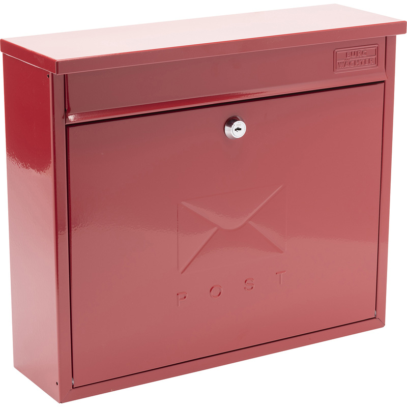 Burg-Wachter Elegance Post Box Red | Toolstation