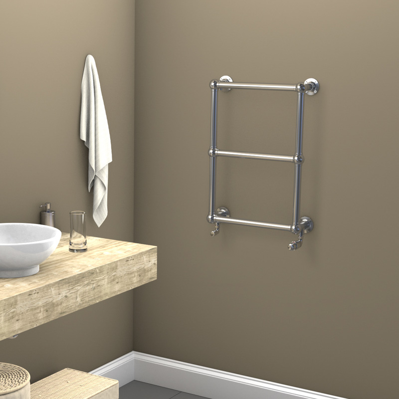 Towelrads Aldworth Towel Radiator Chrome 700 x 500mm | Toolstation