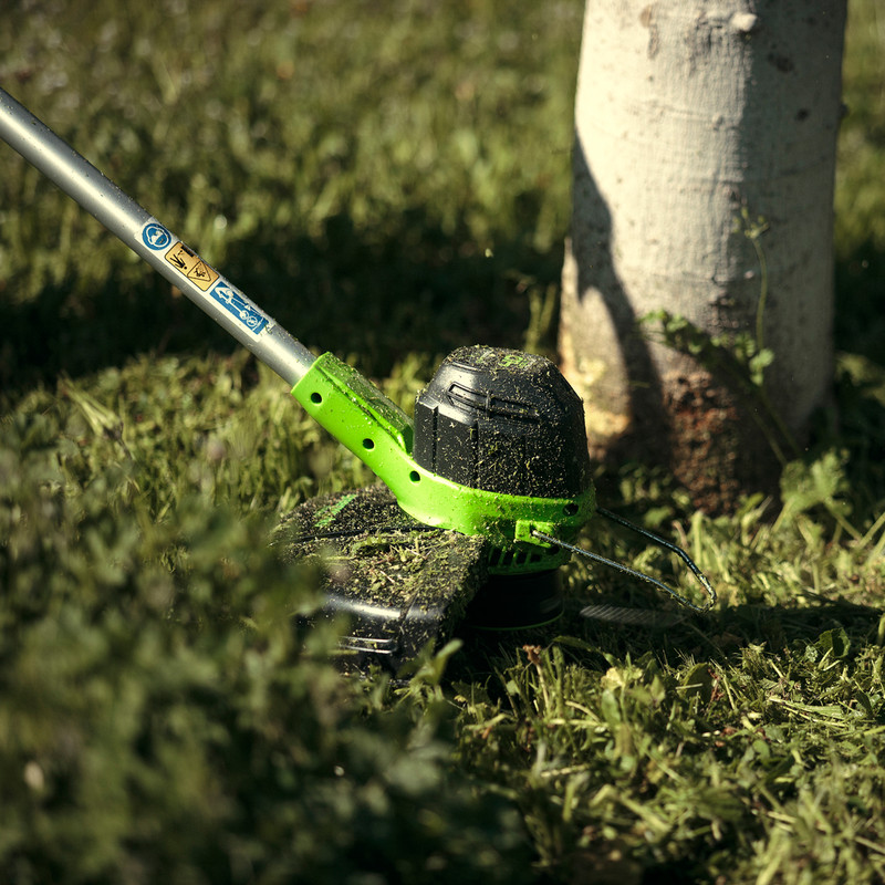 Greenworks 40V 30cm (12") Front Mount Cordless Line Trimmer 1 x 2.0Ah ...