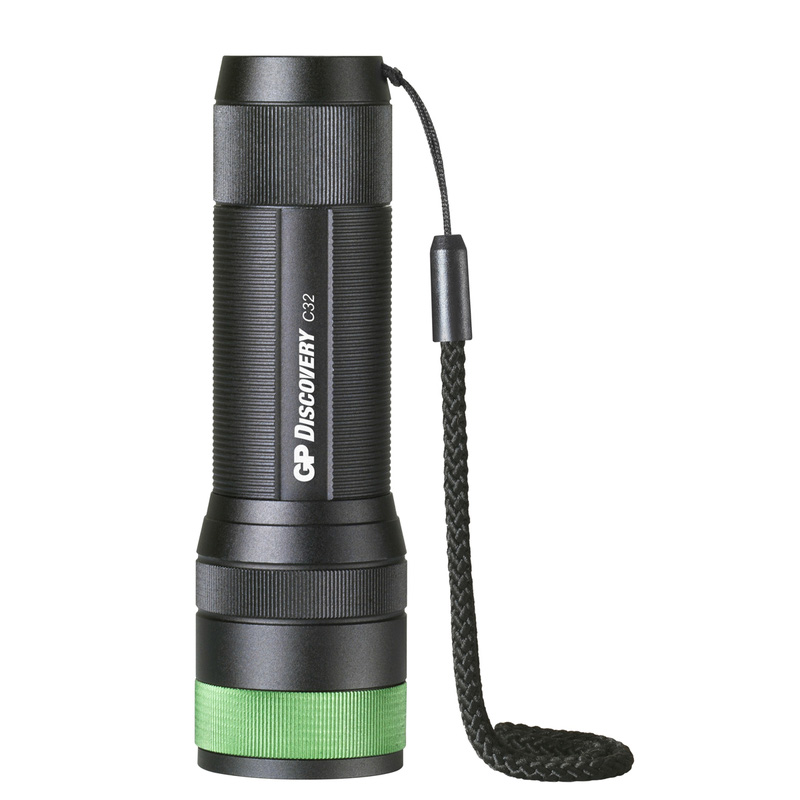 GP DISCOVERY C32 Twin Light + Strobe LED Torch IPX4 300lm | Toolstation