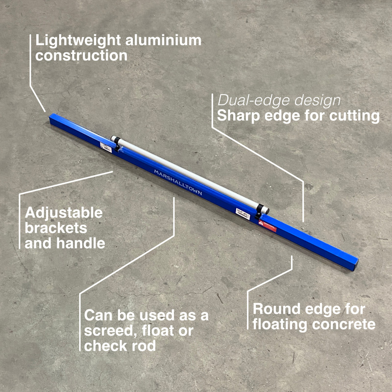 Marshalltown Aluminium Combo Darby / Screed 6ft (1800mm) | Toolstation