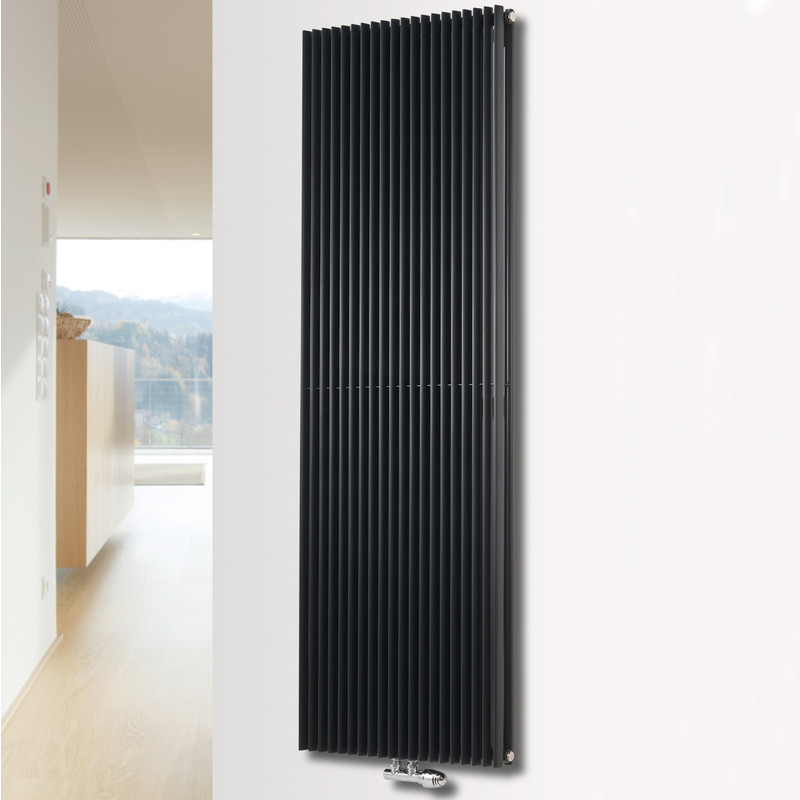 Ximax Boston Designer Radiator 1800 x 450mm 5379Btu Duplex Anthracite ...