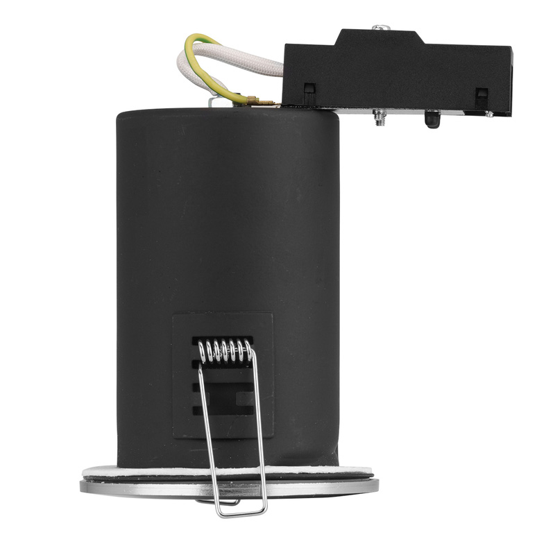 Fire Rated Cast IP65 GU10 Downlight Satin Chrome | Toolstation